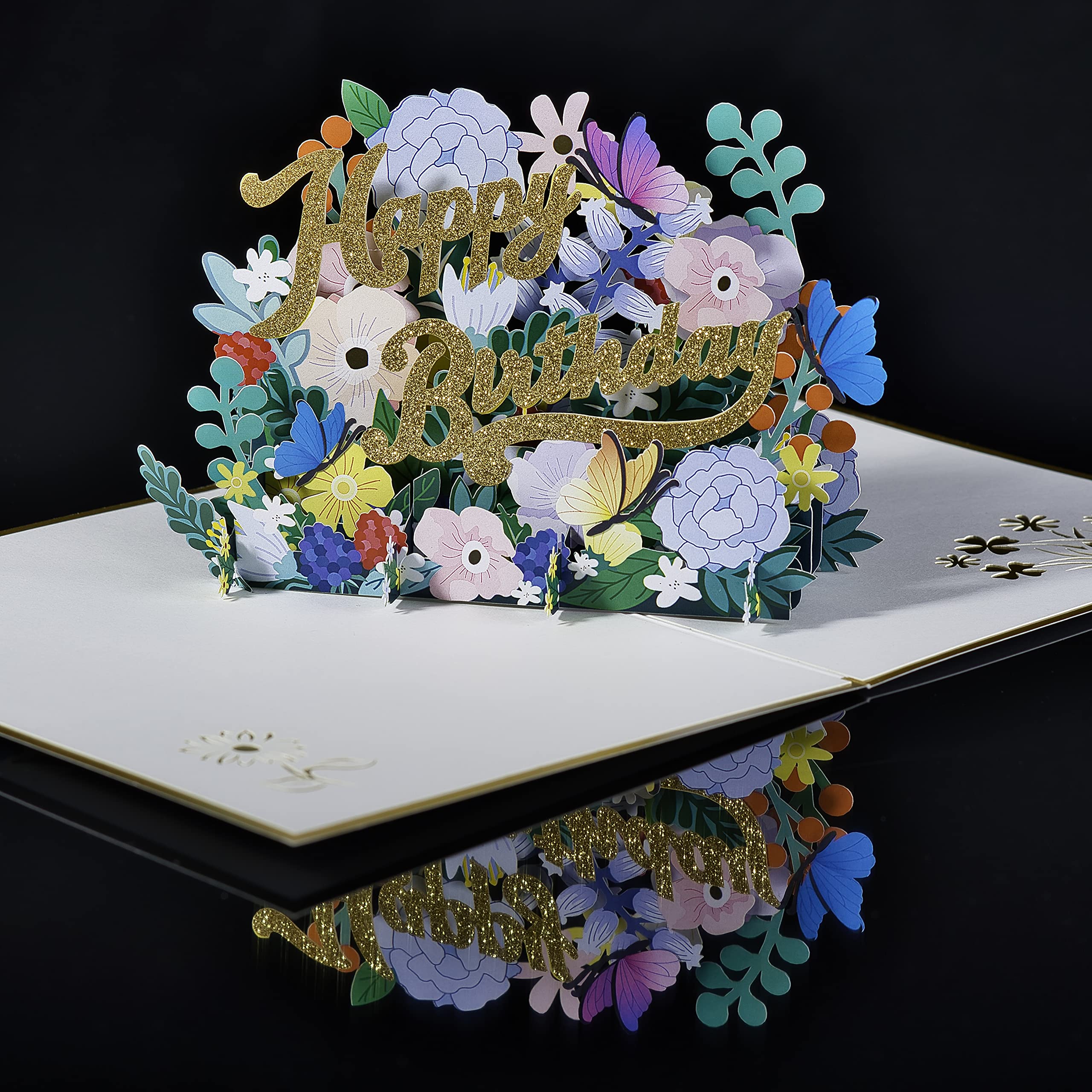 Happy Birthday Pop Up Card by DEVINE Popup Cards | 3D Birthday Card for Mom Dad | Pop Up Greeting Cards | Pop Up Birthday Cards for Women | 3D Cards Love