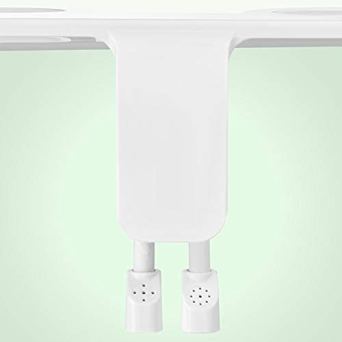 Omigo Element Bidet Attachment Non-Electric Thin Modern Design, Dedicated Rear and Front Self-Cleaning Nozzles with Pressure Control Dial (Dual Temp, White)