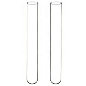 labasics 20 pack borosilicate glass round bottom test tubes, 20 mm od x 150 mm length (pack of 20)