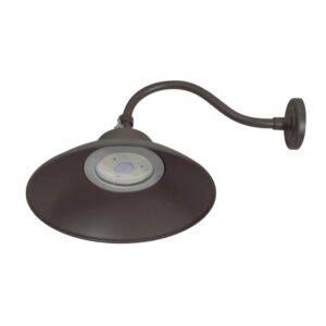 greenlightdepot led gooseneck barn light - 35w - swivel head