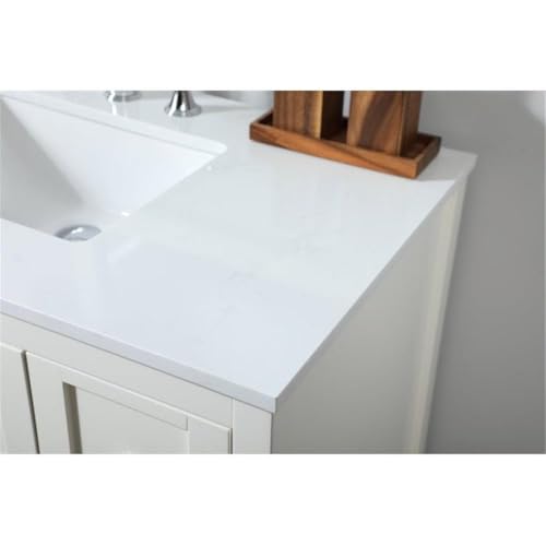 Elegant Kitchen and Bath 32 inch Single Bathroom Vanity Cabinet - White