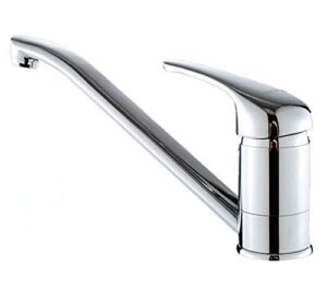 bathtub faucet classic swivel brass single handle mixer kitchen sink faucet cold and hot water tap, chrome finish