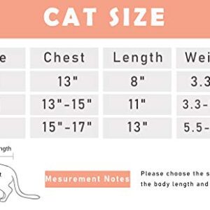 TAOZUA Cat Recovery Suit for Abdominal Wounds or Skin Diseases,Professional E-Collar Alternative After Surgery Wear Anti Licking Wounds for Cats/Dogs (One Piece-Lemon Yellow, M(3.3LB-5.5LB))