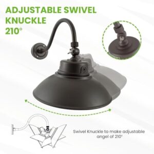 GREENLIGHTDEPOT LED Gooseneck Barn Light - 35W - Swivel Head