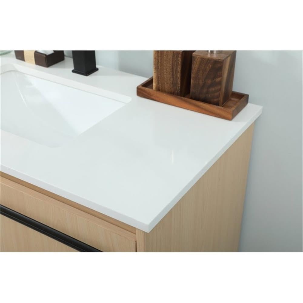 Elegant Kitchen and Bath 36 inch Single Bathroom Vanity Cabinet - Maple