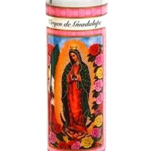 Our Lady of Guadalupe Religious Candle, Devotional, Vigil, Novena, Prayer, Saints, Candles, White, 12pk (1 Case)