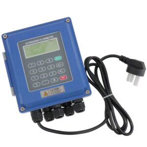 TUF-2000B+TS-2 Digital Ultrasonic Liquid Flowmeter Range DN15mm-100mm Wall Mounted Type IP67 Water Flow Meter for 0.6inch to 3.93inch Pipe