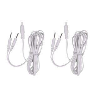 2 count tens wires pin electrode wires for tens unit electrodes cords lead wires tens cable