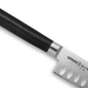 SAMURA MO-V Santoku Knife 5.4"/138 mm - High-Performance Japanese Stainless Steel, Razor-Sharp Edge, Ergonomic Handle