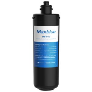 maxblue rf10 water filter, 11k gallons high capacity, replacement for waterdrop 10ua/10ub under sink water filtration system