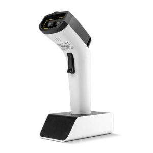 netum fashionable bluetooth wireless 1d barcode scanner, hands free ccd barcode reader with stand and built-in memory, works with mac os, windows, ios, android -ds5000