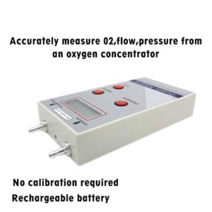 Oxygen Analyzer Purity Detector | 21%-100% | 02, Flow & Pressure Digital Readout |