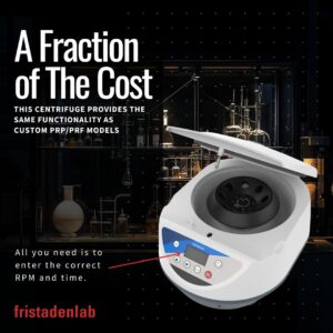 Fristaden Lab Centrifuge | for PRP and PRF | USA Company | 500-5000 RPM | 6 x 15 mL