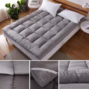 Foreate Mattress Pad Quilted Mattress Topper Protector Pillow Top Mattress Cover, Soft and Comfortable, Down Alternative Filling for Twin/Full/Queen/King Size