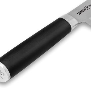 SAMURA MO-V Santoku Knife 5.4"/138 mm - High-Performance Japanese Stainless Steel, Razor-Sharp Edge, Ergonomic Handle