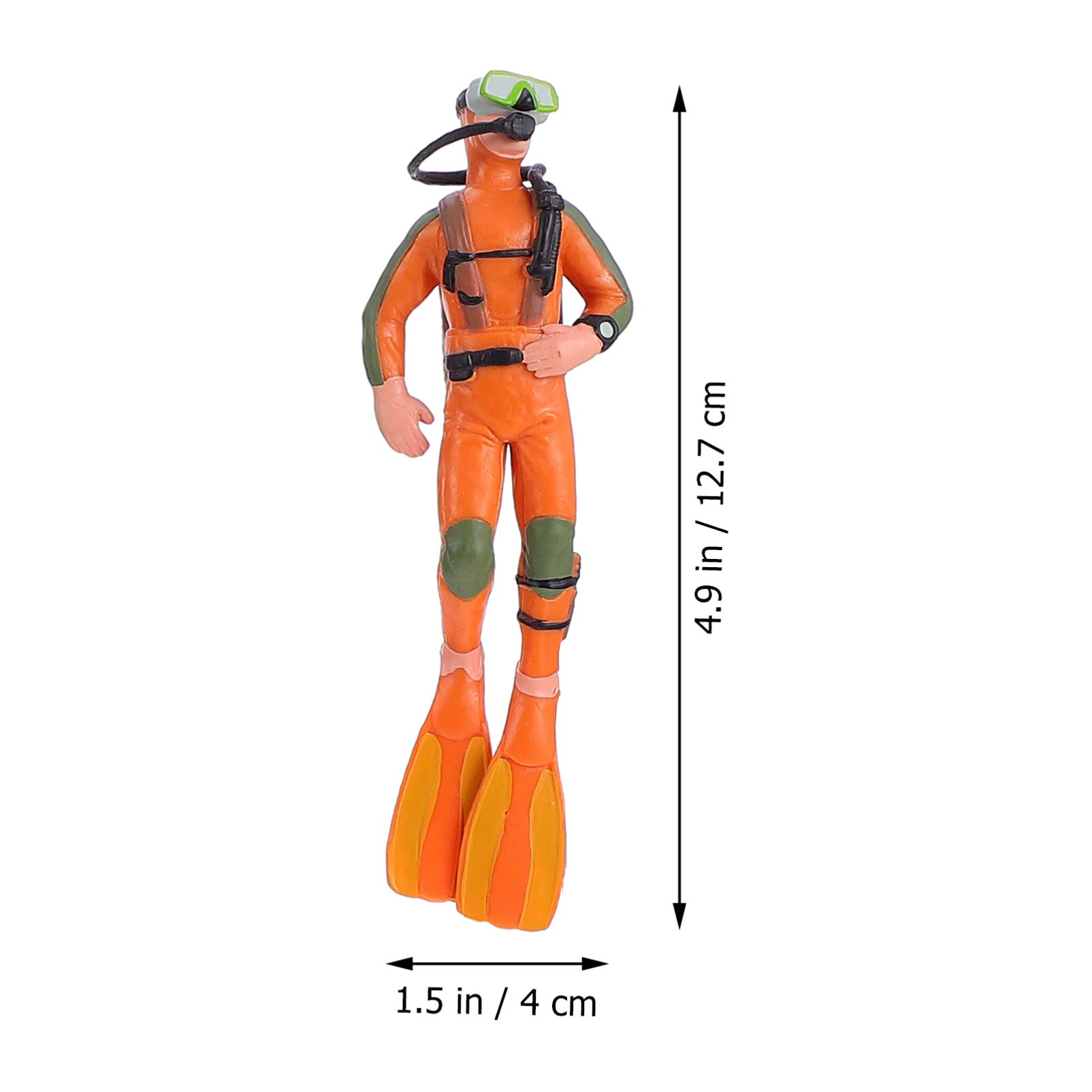 Happyyami 4pcs Scale Model People Set Action Figure Diorama Model Swimmers Figurines Scuba Diver People Figurines DIY Sand Table Layout Model