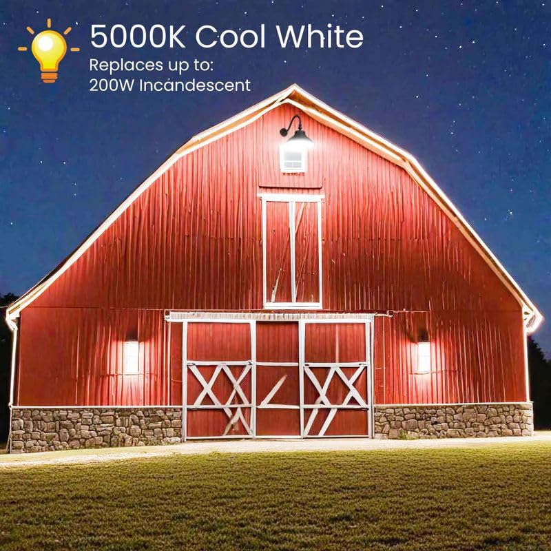 GREENLIGHTDEPOT LED Gooseneck Barn Light - 35W - Swivel Head