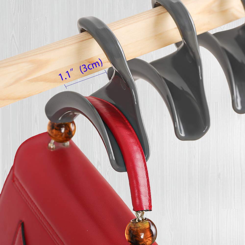 Purse Hanger Hook Bag Rack Holder - Handbag Hanger Organizer Storage - Over The Closet Rod Hanger for Storing and Organizing Purses | Backpacks |Satchels | Crossovers | Handbags | Tote（2 Pack）