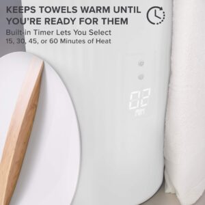 Live Fine Towel Warmer | Bucket Style Luxury Heater with LED Display, Adjustable Timer, Auto Shut-Off | Fits 40” x 70” Oversized Towel