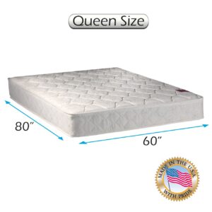 DS USA Legacy 1-Sided None Flip Full XL Size Mattress Only with Mattress Cover Protector - Fully Assembled, Good for Your Back, Orthopedic, Longlasting