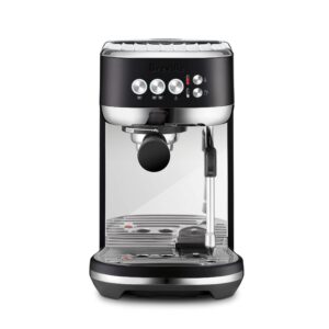 breville the bambino plus espresso machine with auto milk frother, espresso maker with seconds heat up, cappuccino & latte machine for home, bes500btr, black truffle