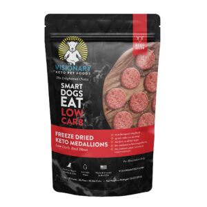 visionary pet foods beef freeze dried dog food, high protein treat, low carb and grain free, made with human grade ingredients for optimal nutrition and digestion - natural beef recipe, 3.5oz