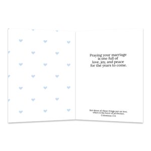 Christian Bridal Shower Card for Christian Bride 5x7Inch Card Christian Bridal Card (Single Card)