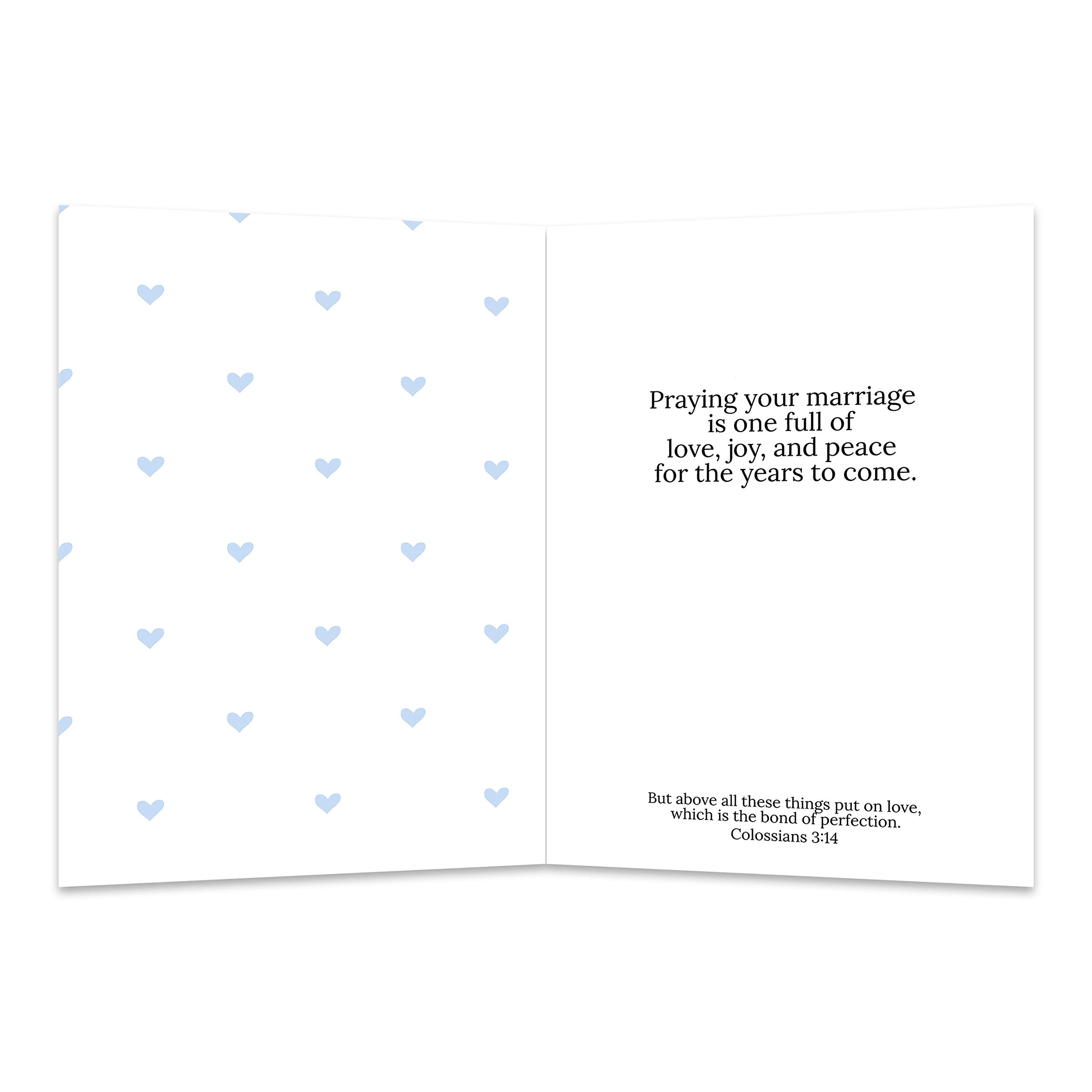 Christian Bridal Shower Card for Christian Bride 5x7Inch Card Christian Bridal Card (Single Card)