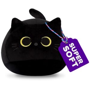 3d black cat plush toy - stuffed cat plush pillow black cat stuffed animal cute cat plush black cat plushies for girls black cat pillow - cat plushy cat stuffed animals cats plush toys black cat gifts