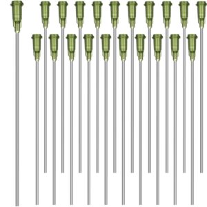 honoson 20 pack 4" syringes with needle 14 gauge blunt tip dispensing needle industrial with luer connector needle