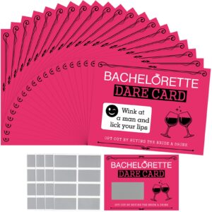 35 pieces girls single party dare cards scratch off cards night out scratch off activity funny dares cards for wedding showers bridal party supplies (wine glass)