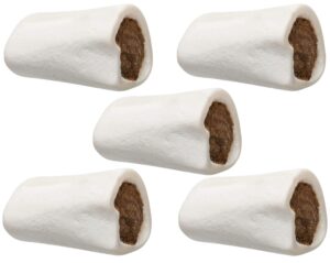 redbarn 5 pack ofchicken & apple flavor naturals filled bone dog chews, small, made in the usa5