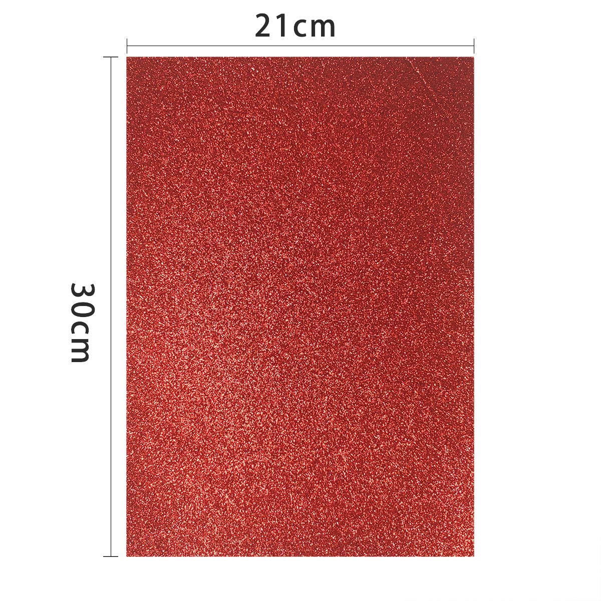 Misscrafts 20pcs Glitter Felt Sheets Solid Glitter Fabric 21 x 30cm Craft Felt 20 Colors for DIY Bag Hair Clips Hat Making