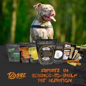 Rogue Pet Science Medium Dog Bundle with Origins Canine 5-in-1 Dog Food Topper and Healthy Weight Natural Weight Gainer for Dogs