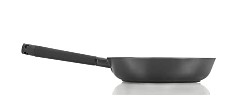 ZAVOR Noir 10 Inch Skillet - Premium Cast Aluminum with Titanium-based Nonstick Ceramic Coating & Removable Handles - Ultra Lightweight - Oven & Induction Ready | Noir Collection