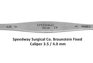 Braunstein Fixed Caliper 3.5/4.0 mm I Stainless Steel I Approx 77mm.