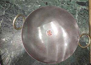 traditional indian handmade iron kadai cooking wok iron wok kadhai 1 litre iron kadhai