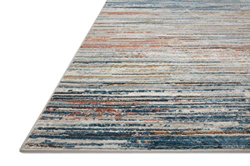 Loloi II Bianca Collection BIA-08 Pebble/Multi 5'-3" x 7'-6" Area Rug