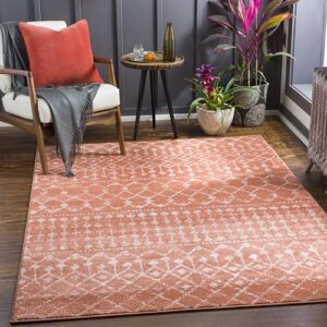 livabliss elsie global bohemian area rug,6'7" x 9',burnt orange