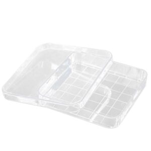 scicalife 10 sets square petri dish with lids, plastic material, container for school lab science experiment