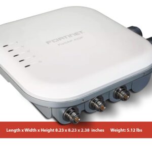 FORTINET FortiAP 432F Outdoor Wireless Access Point: Tri Radio, External Antenna, 1 x 2.5 GE & 1 x GE RJ45 Ports. (FAP-432F-A)