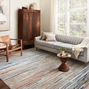 Loloi II Bianca Collection BIA-08 Pebble/Multi 5'-3" x 7'-6" Area Rug