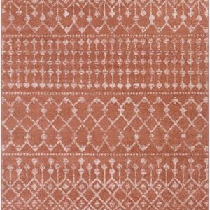 Livabliss Elsie Global Bohemian Area Rug,6'7" x 9',Burnt Orange