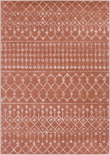 Livabliss Elsie Global Bohemian Area Rug,6'7" x 9',Burnt Orange