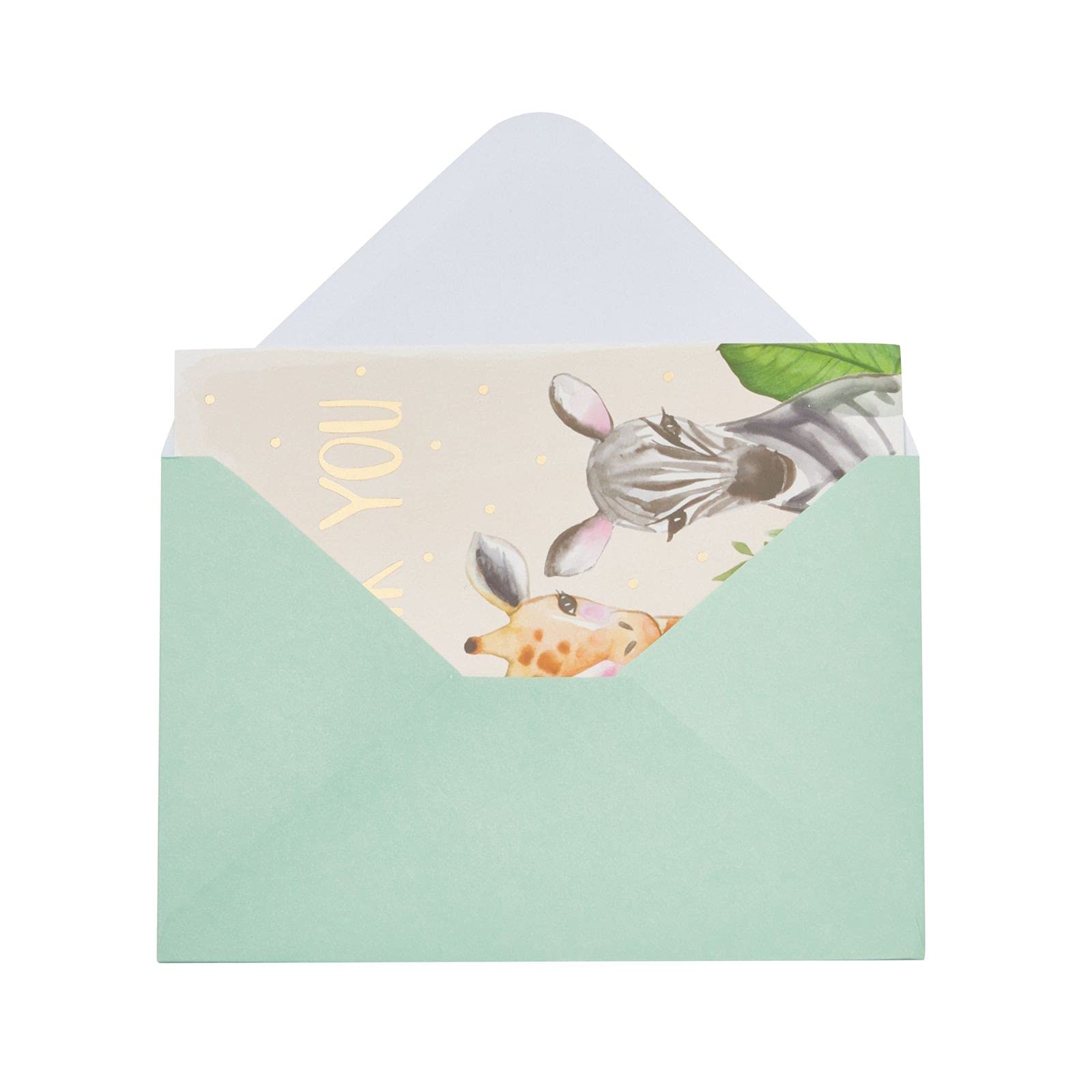 Pipilo Press Safari Baby Shower Thank You Cards with Envelopes, Seal Stickers (4x6 In, 48 Pack)