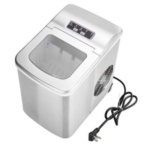 ice maker machine for countertop,ice cubes ready in 8 mins,makes 26 lbs ice in 24 hours,portable ice cubes machine for homes, restaurants, bars, hotels, grocery stores