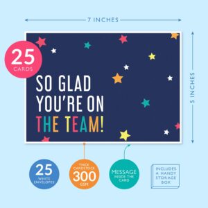 Sweetzer & Orange Employee Appreciation Cards with Envelopes. (25 Pack) 5x7 Small Thank You Cards, Appreciation Card, Gratitude Cards, Nurses Week Cards, Administrative Professional Day Cards.