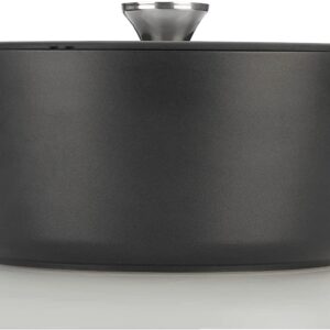 Zavor Noir 5 Qt Dutch Oven - Premium Cast Aluminum with Titanium-based Nonstick Ceramic Coating & Removable Handles - Ultra Lightweight - Oven & Induction Ready | Noir Collection