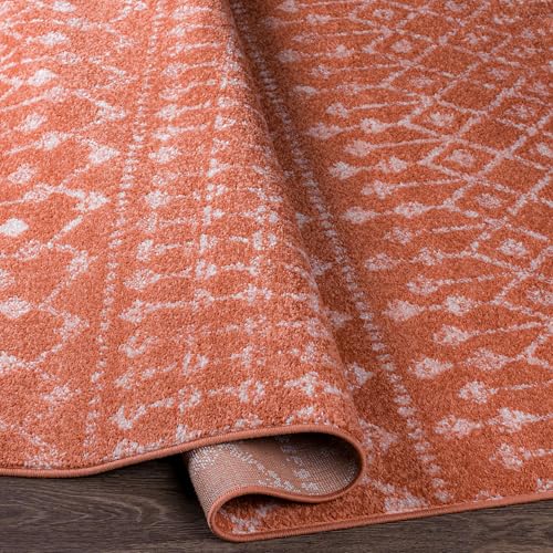 Livabliss Elsie Global Bohemian Area Rug,6'7" x 9',Burnt Orange