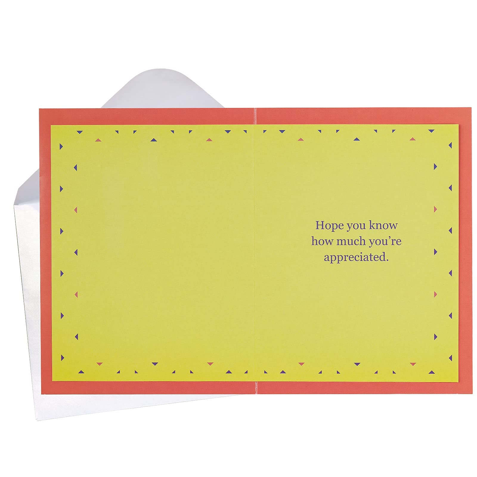 WRAPAHOLIC Thank You Card with Envelope - You're Appreciated Card - 5.9 Inch x 7.9 Inch